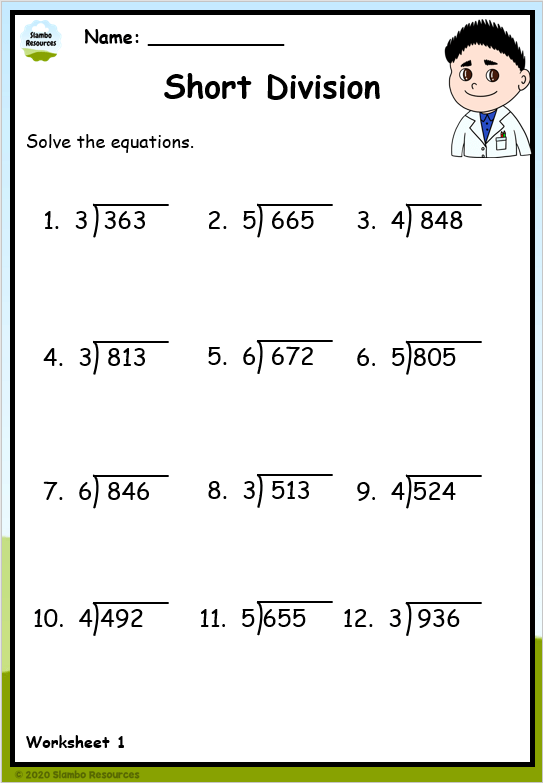 Division Worksheets Grade 3 Free Printable Free Printable Worksheet